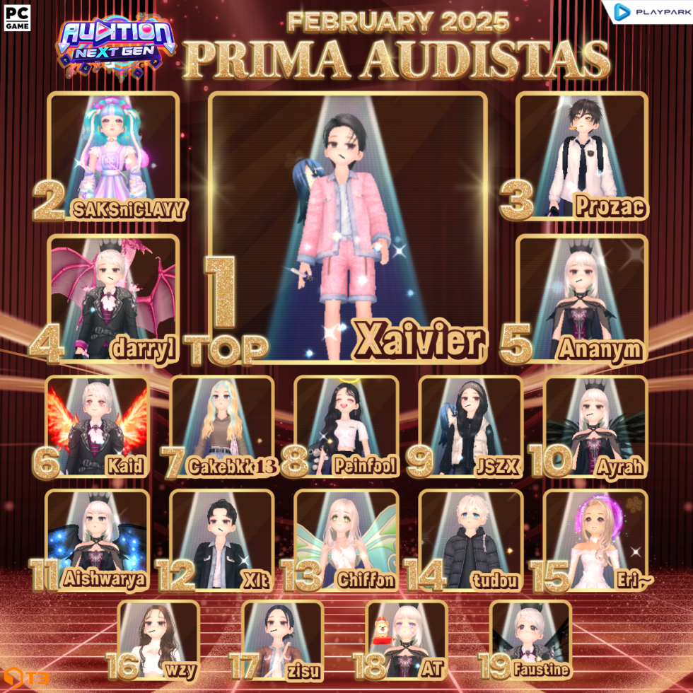 [NEWS] 2025 February Prima Audistas - Audition Next Gen